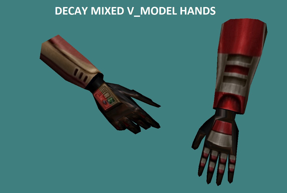 Decay mixed v_model hands Mod for Half-Life: Decay | HL:D Mods