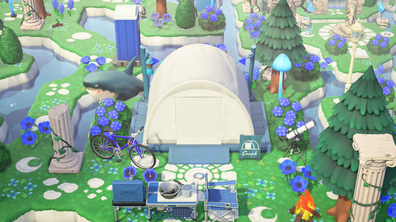 Blue Everything + Shark Hat Mod Mod for Animal Crossing: New Horizons ...