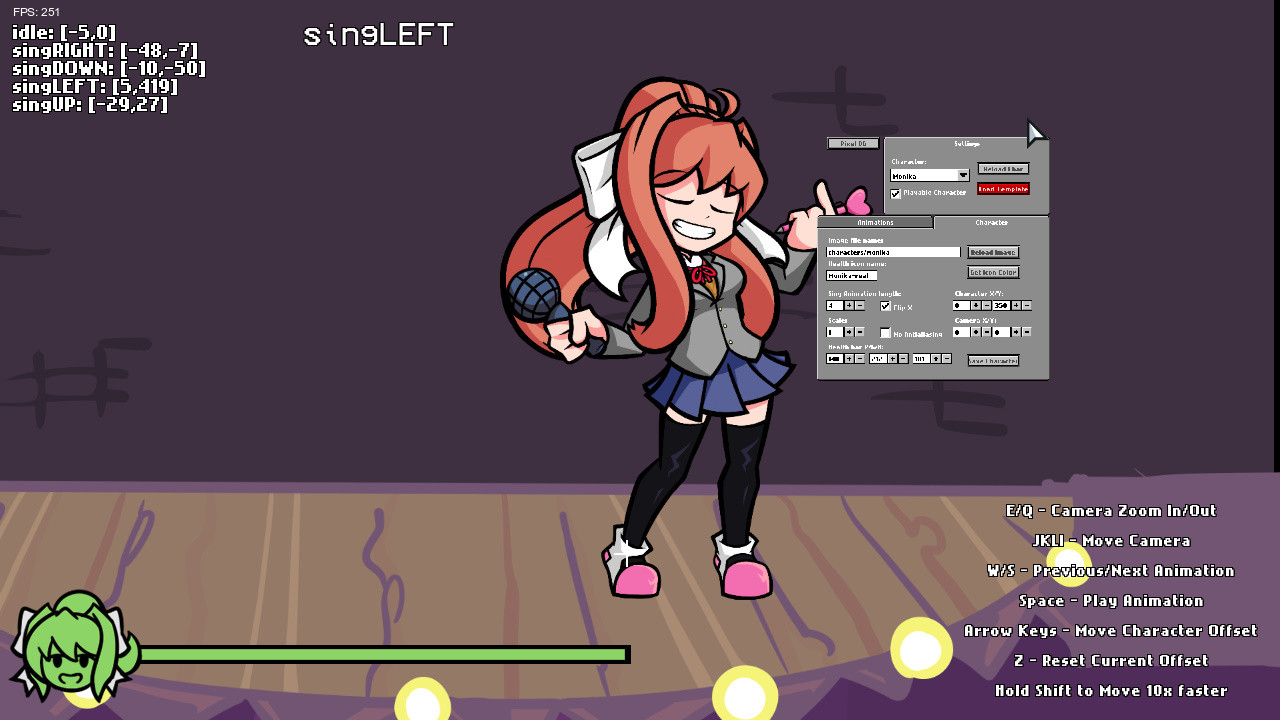 Playable Monika [Friday Night Funkin'] [Mods]