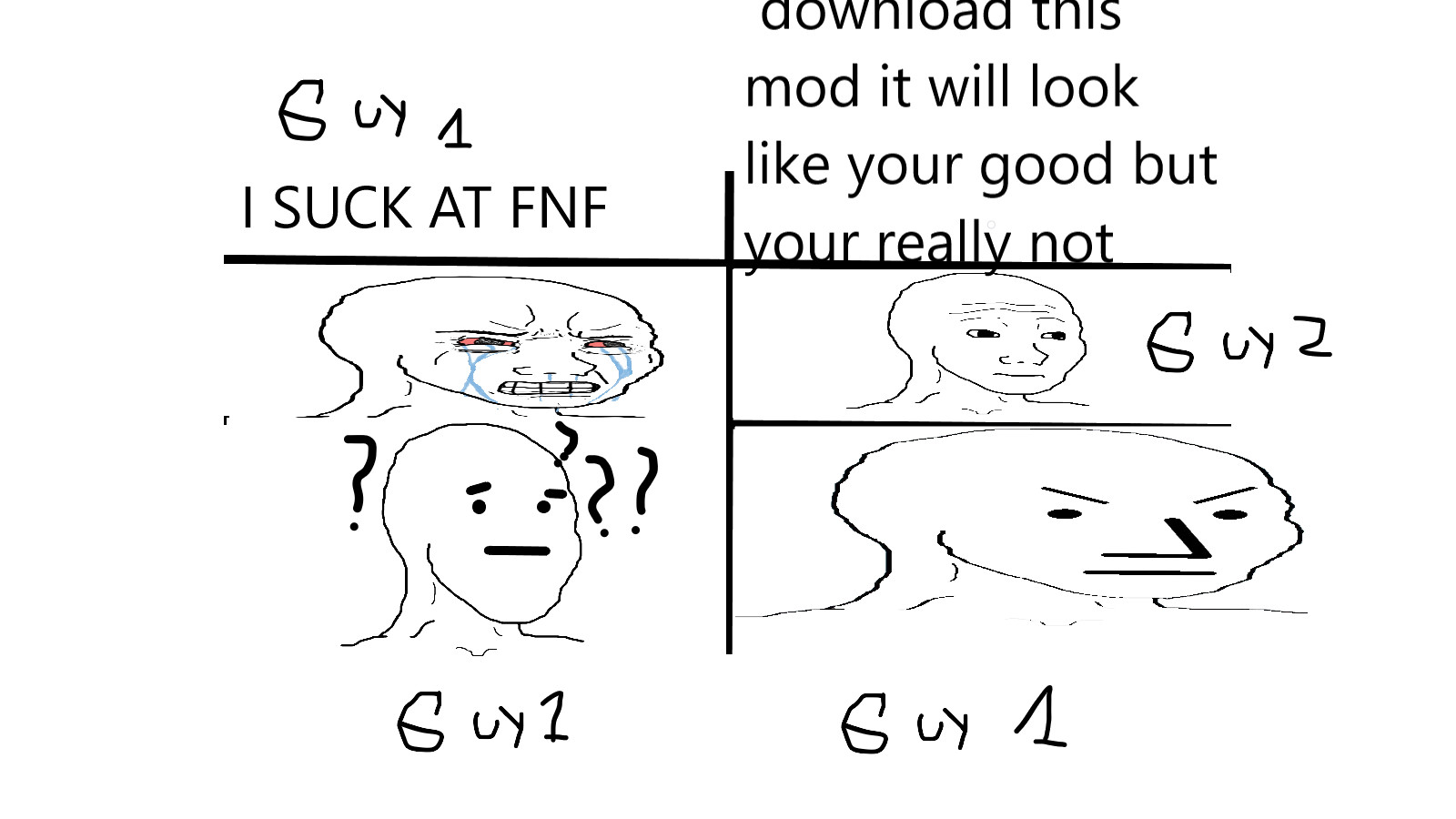 fnf rainbow combo but there all sicks Mod for Friday Night Funkin ...