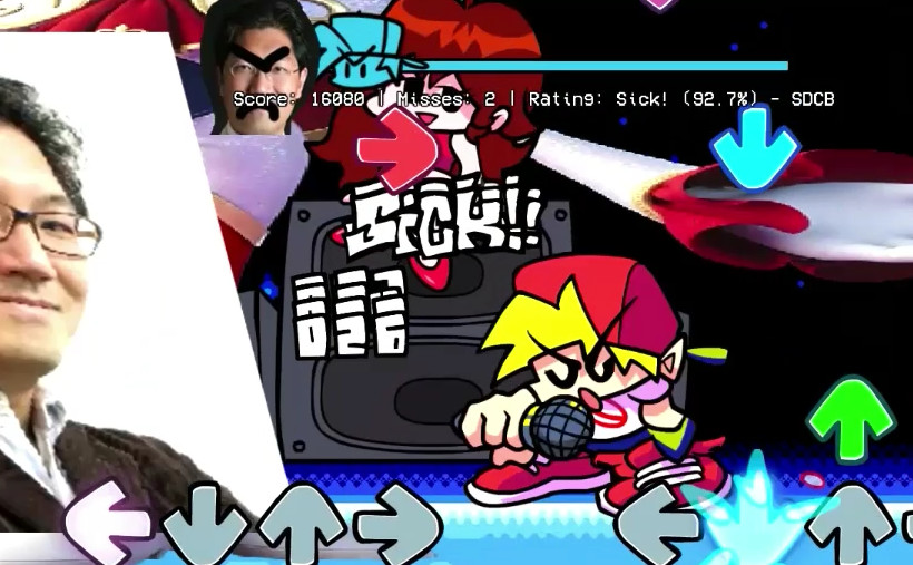 VS Yuji Naka Mod for Friday Night Funkin' | FNF Mods