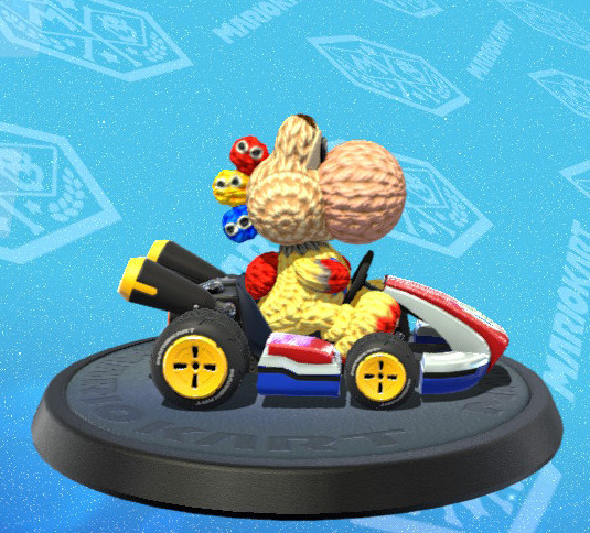Yarn Yoshi Mod for Mario Kart 8 Deluxe | MK8D Mods