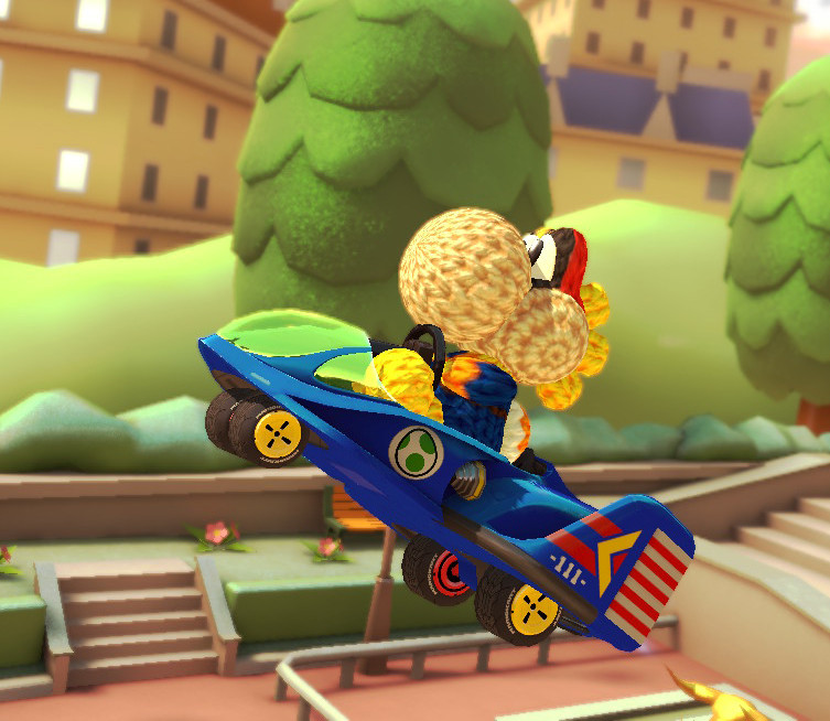 Yarn Yoshi Mod for Mario Kart 8 Deluxe | MK8D Mods