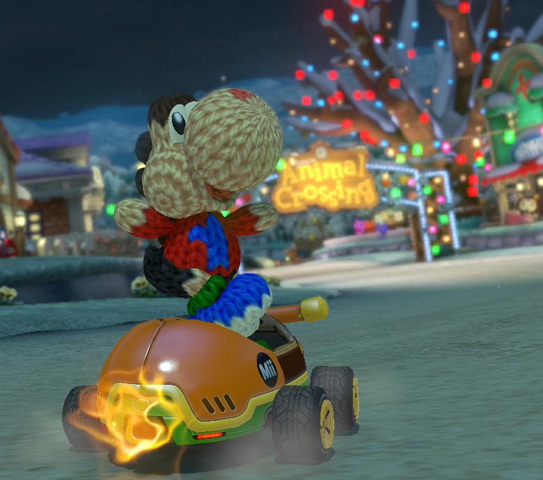 Yarn Yoshi Mod for Mario Kart 8 Deluxe | MK8D Mods
