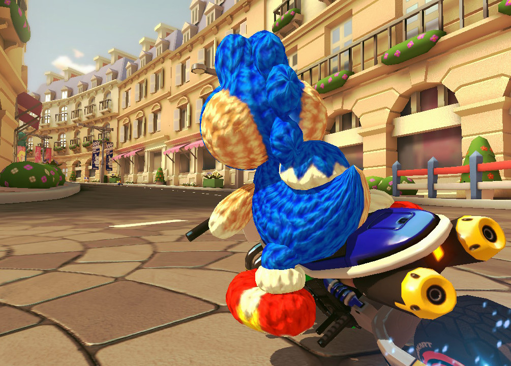 Yarn Yoshi Mod for Mario Kart 8 Deluxe | MK8D Mods