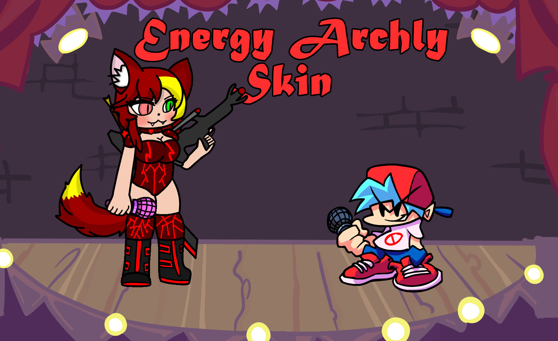 VS Archly - Energy Archly Skin [Friday Night Funkin'] [Mods]