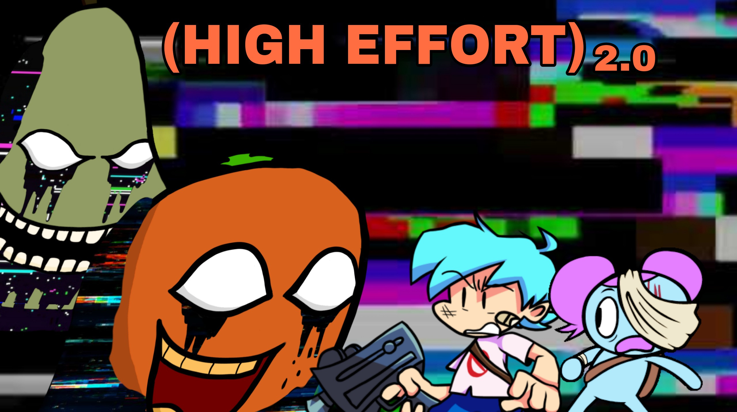 Vs Pibby Annoying Orange HIGH EFFORT (Update) [Friday Night Funkin'] [Mods]