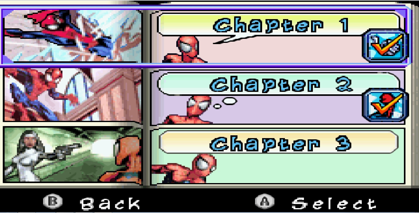 Ultimate Spider-Man Game Boy Advance 100% Save fil Mod for Ultimate ...