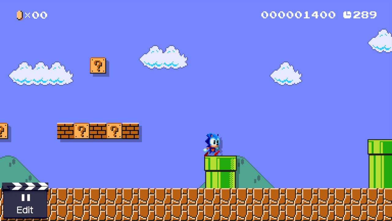 Chibi Sonic Mystery Mushroom Costume Mod for Super Mario Maker | SMM Mods