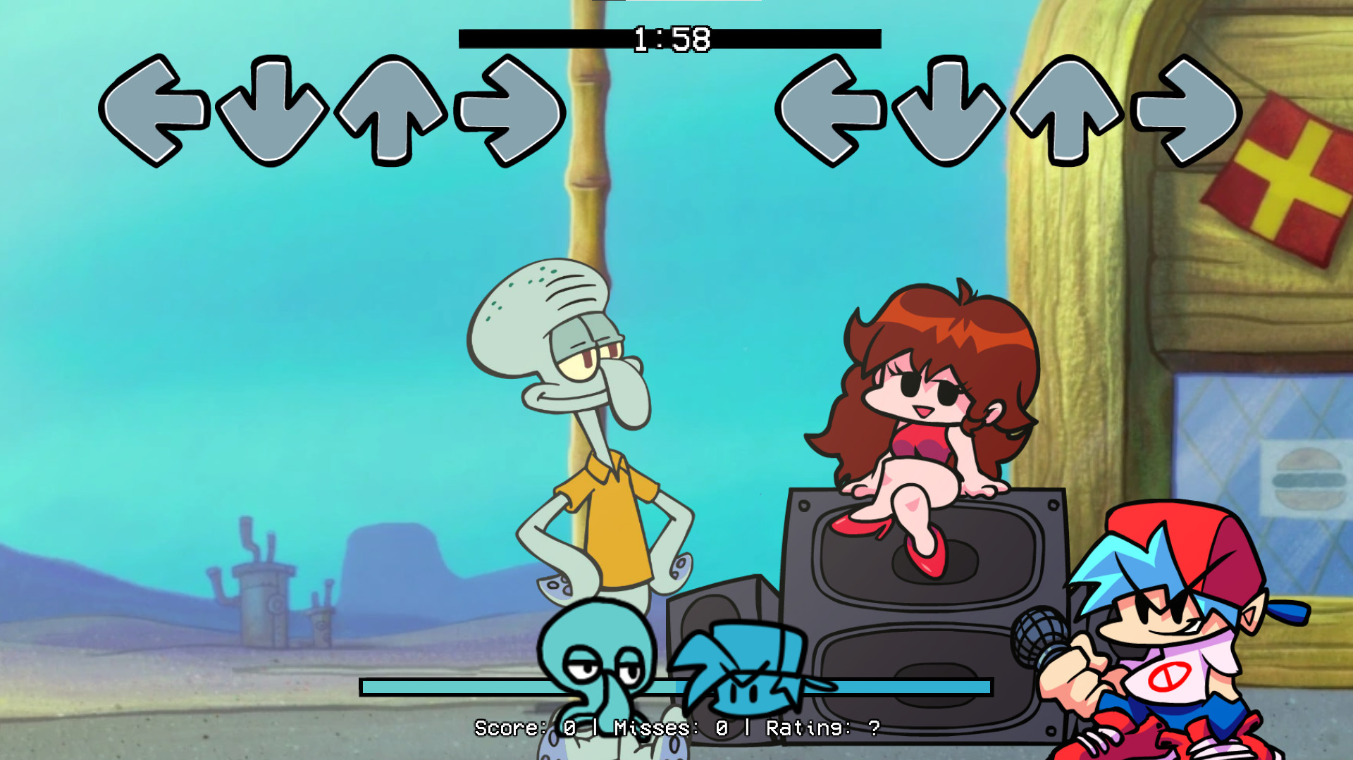 Friday Night Funkin' VS Squidward (VERSION 1) [Friday Night Funkin'] [Mods]