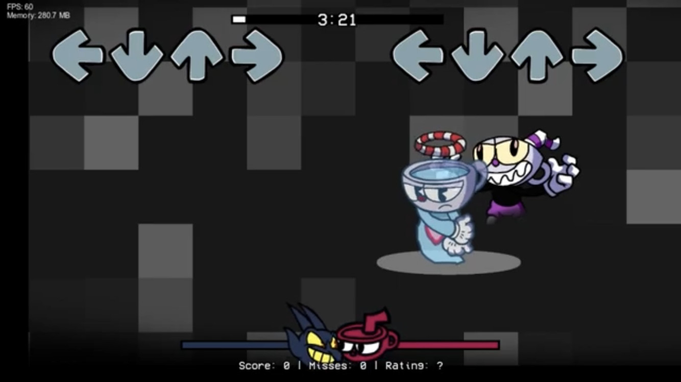 Lost My Mind but It's Cuphead VS Evil Cuphead [Friday Night Funkin'] [Mods]