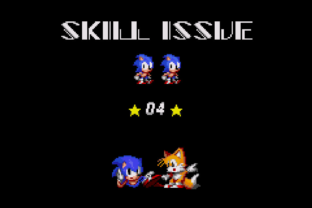 Skill Issue over Continue (S2A+TMCP) Mod for Sonic The Hedgehog 2 ...
