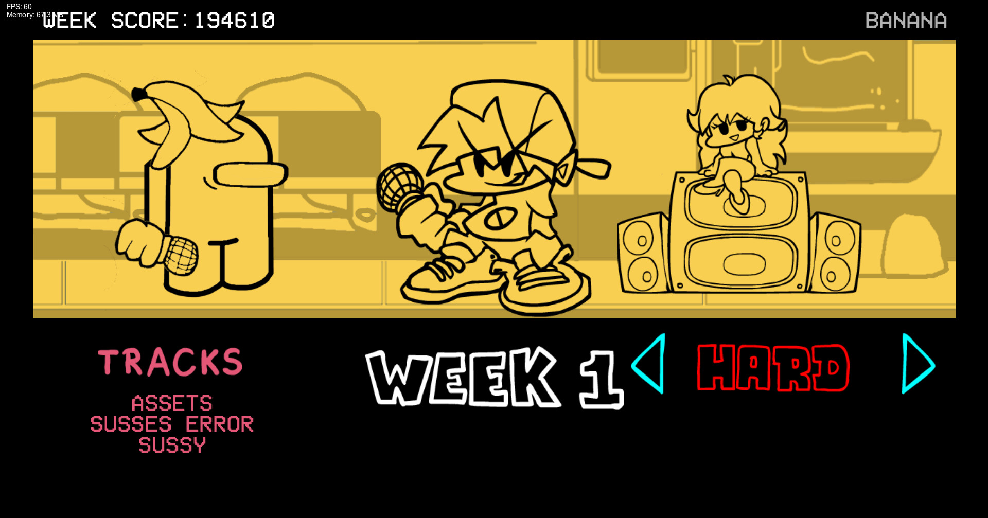VS Banana Crewmate REMAKE (demo 1.0) Mod for Friday Night Funkin' | FNF ...