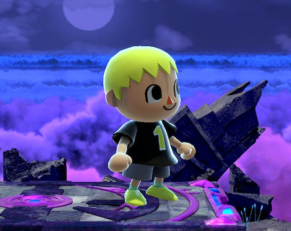 Black & yellow Villager [Super Smash Bros. Ultimate] [Mods]