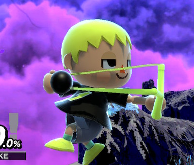 Black & yellow Villager [Super Smash Bros. Ultimate] [Mods]