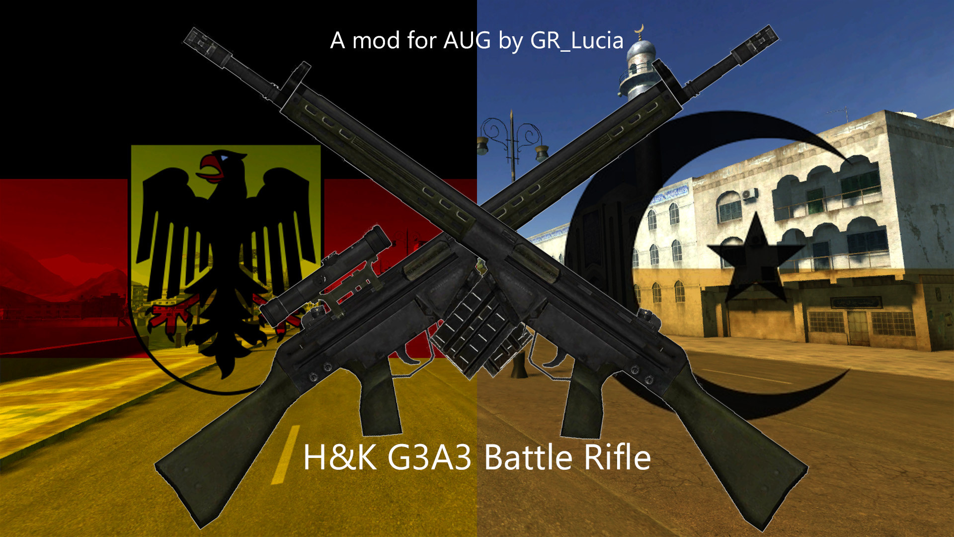 Heckler & Koch G3A3 Battle Rifle Mod for Counter-Strike 1.6 | CS1.6 Mods