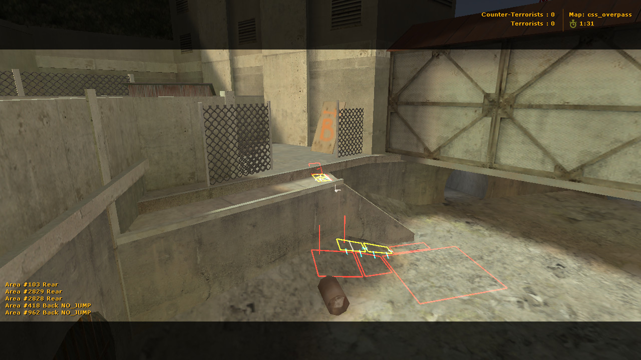 css_overpass refined navmesh Mod for Counter-Strike 1.6 | CS1.6 Mods