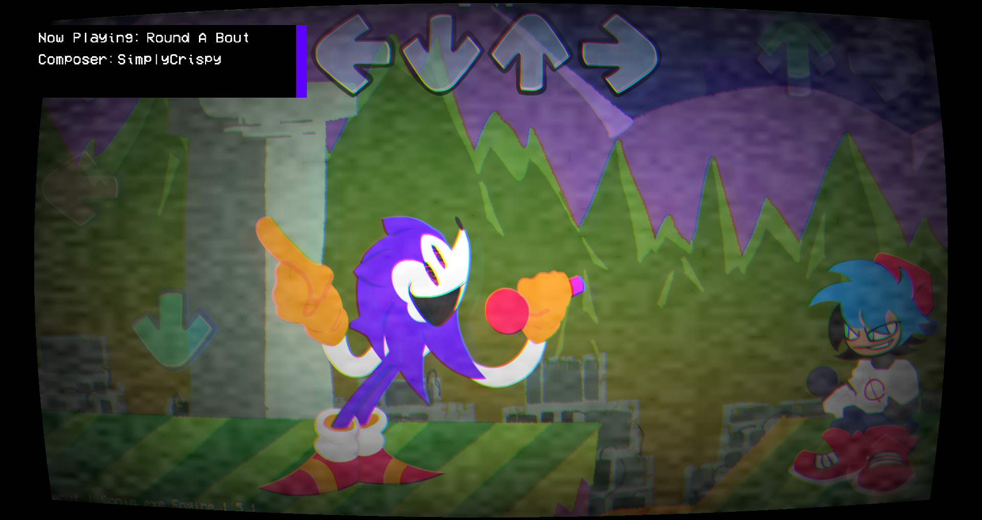 FNF round a bout Remix Mod for Friday Night Funkin' | FNF Mods