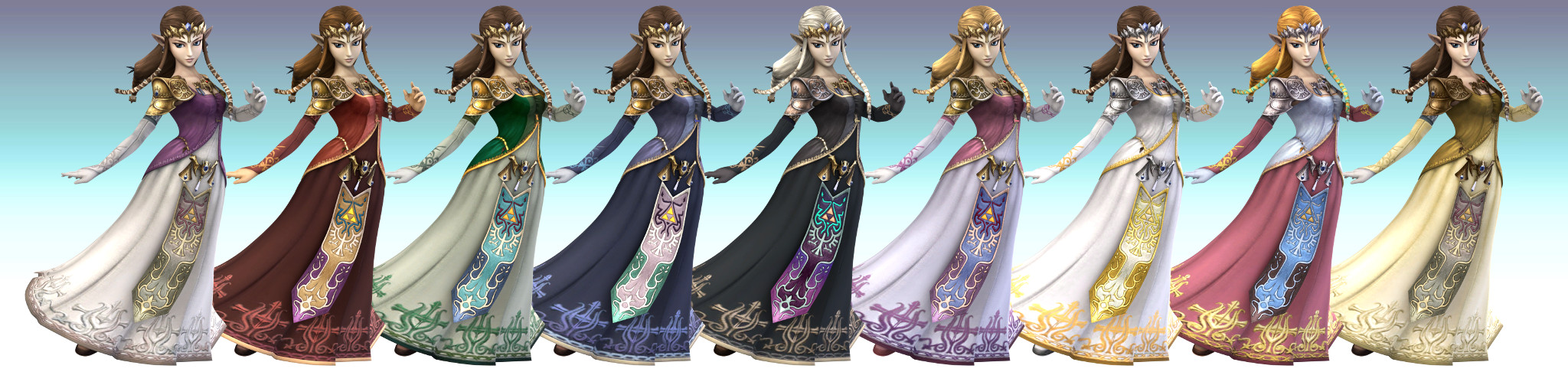 Brawl Zelda Pose Cosmetic Pack Mod for Super Smash Bros. Brawl | Brawl Mods