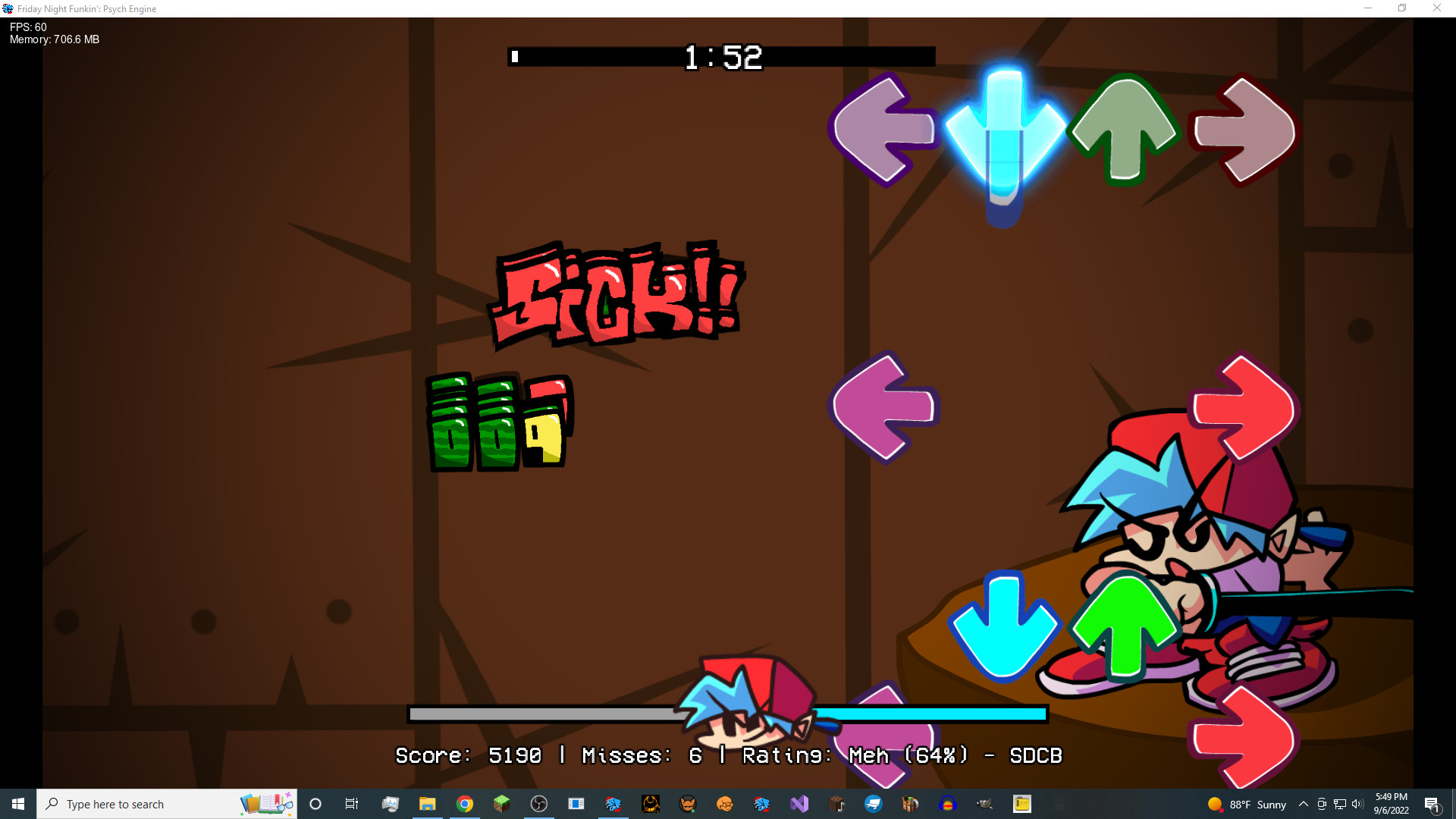 FNF Fruit Ninja FINISHED V1.5 Mod for Friday Night Funkin' | FNF Mods