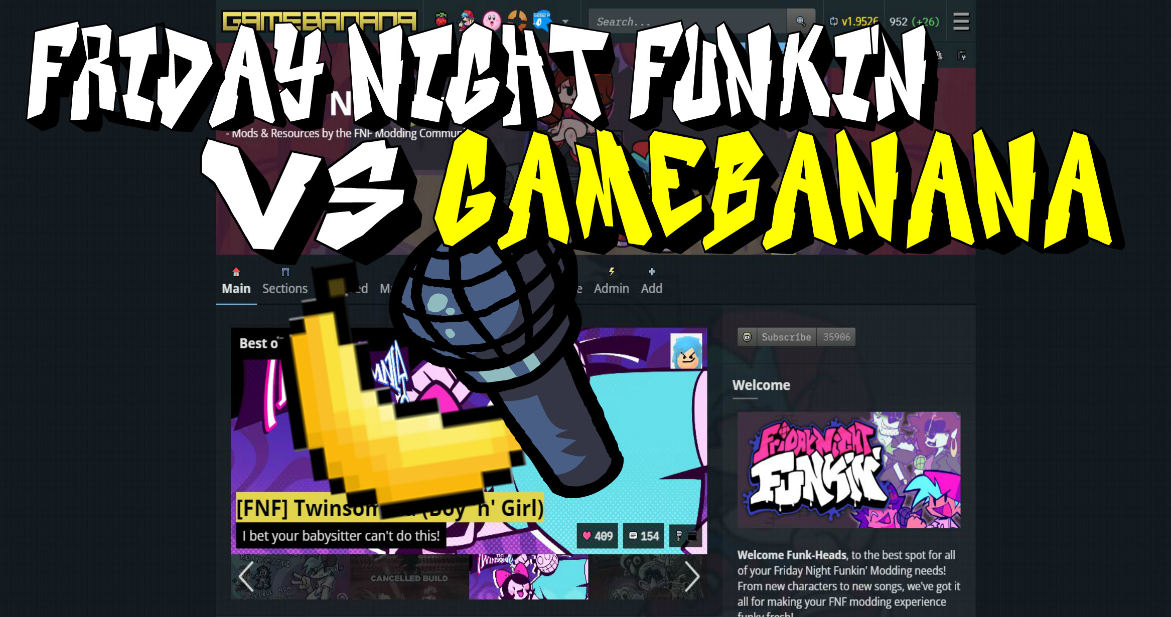 Friday Night Funkin' Vs: GameBanana??? Mod for Friday Night Funkin ...