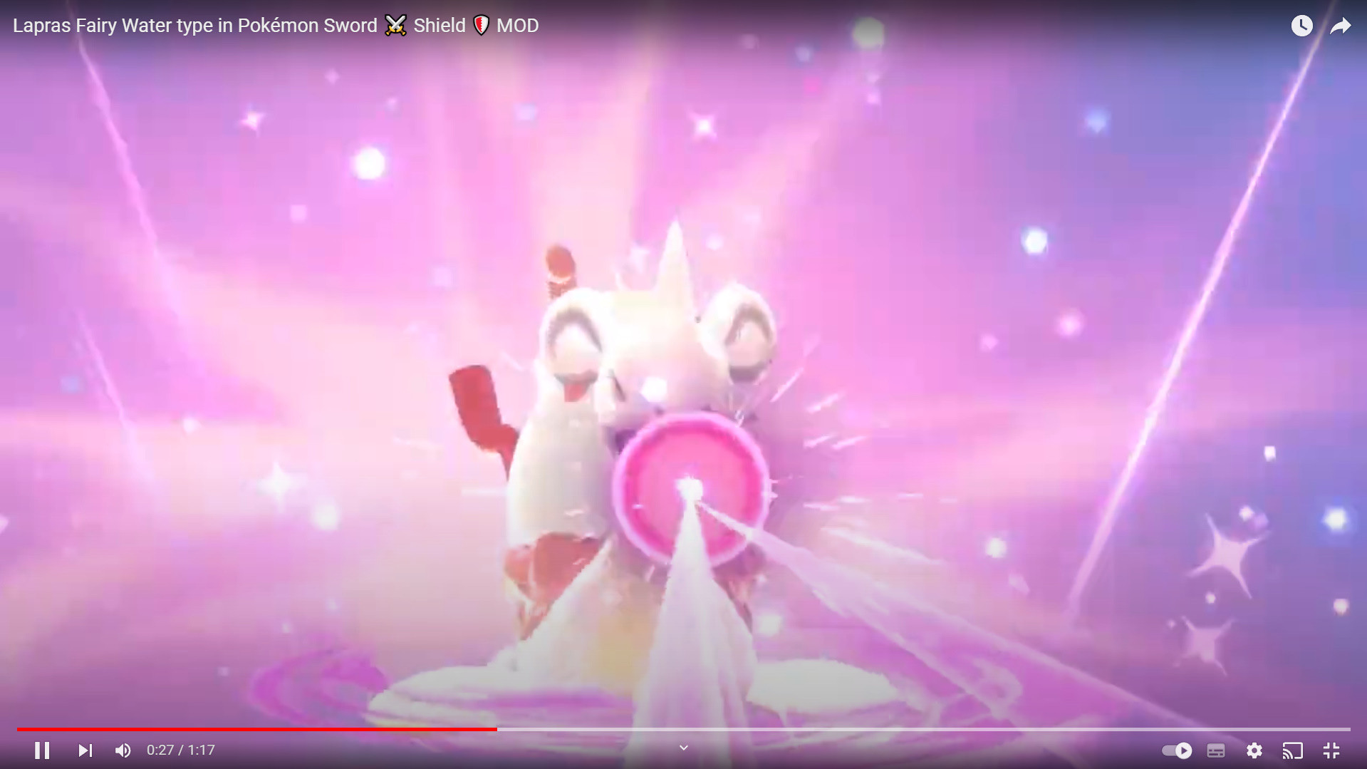 Lapras Fairy / Water type Mod for Pokemon Sword & Shield | SWSH Mods