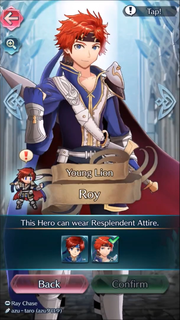 Awakening Roy over Resplendent Roy [Fire Emblem Heroes] [Mods]