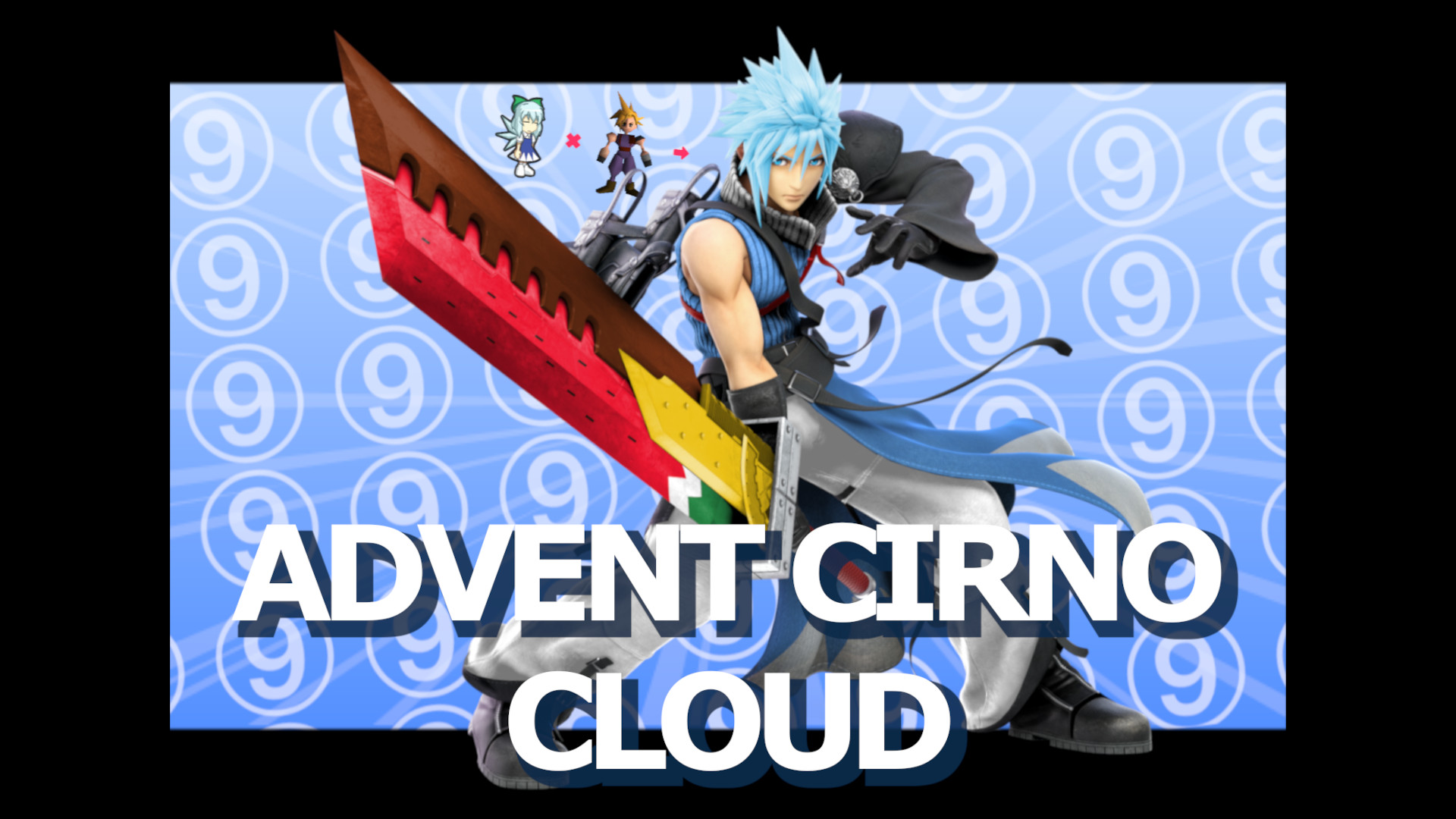 Advent Cirno inspired Cloud [Super Smash Bros. Ultimate] [Mods]