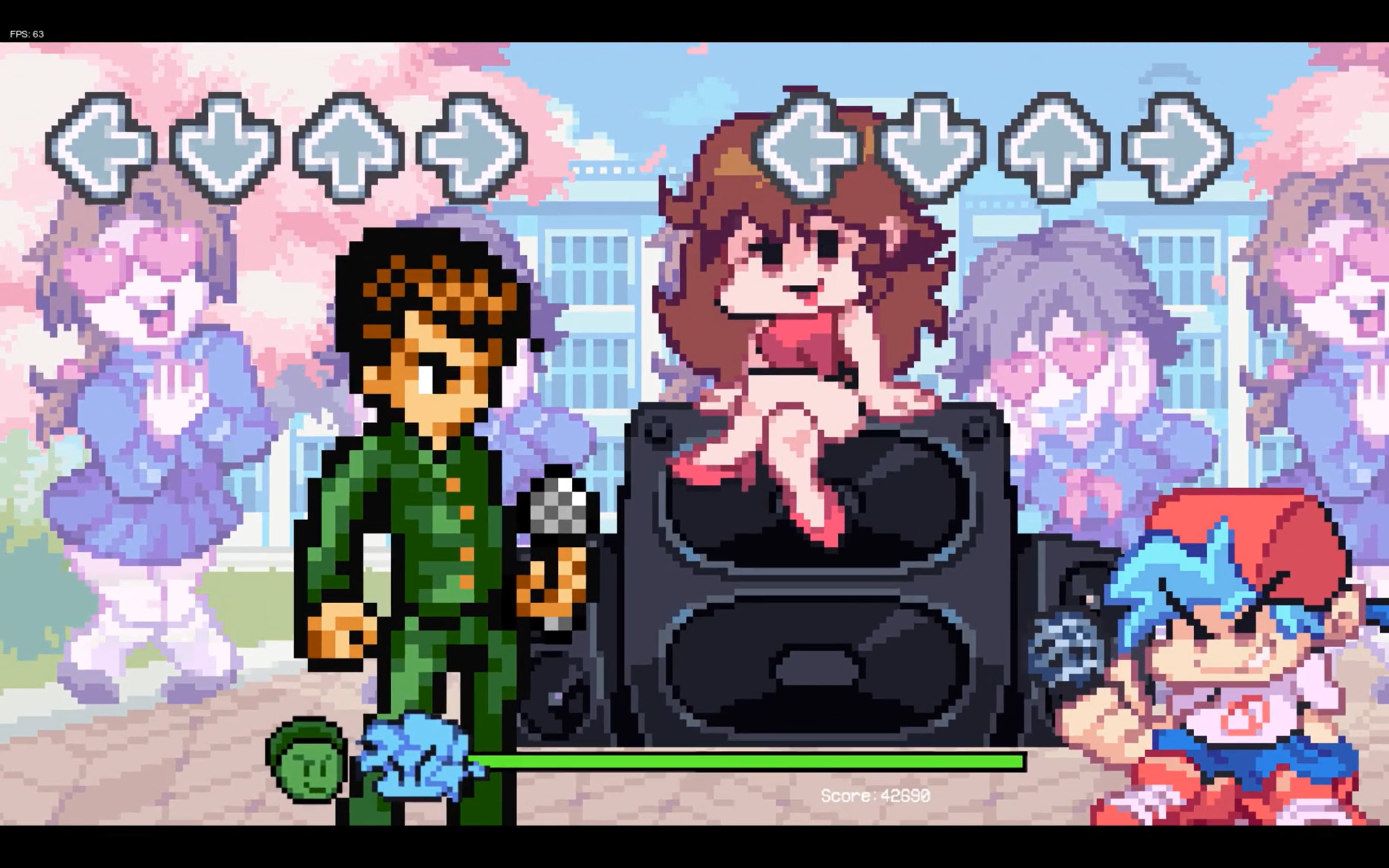 Yusuke (YuYu Hakusho) Over Senpai [Friday Night Funkin'] [Mods]