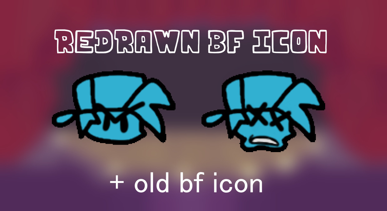 redrawn bf icons + old bf icon Mod for Friday Night Funkin' | FNF Mods