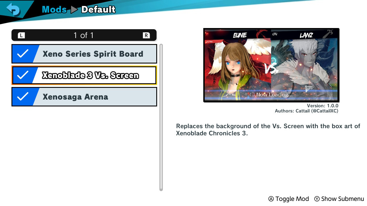 Xenoblade Chronicles 3 Vs. Screen Mod for Super Smash Bros. Ultimate ...