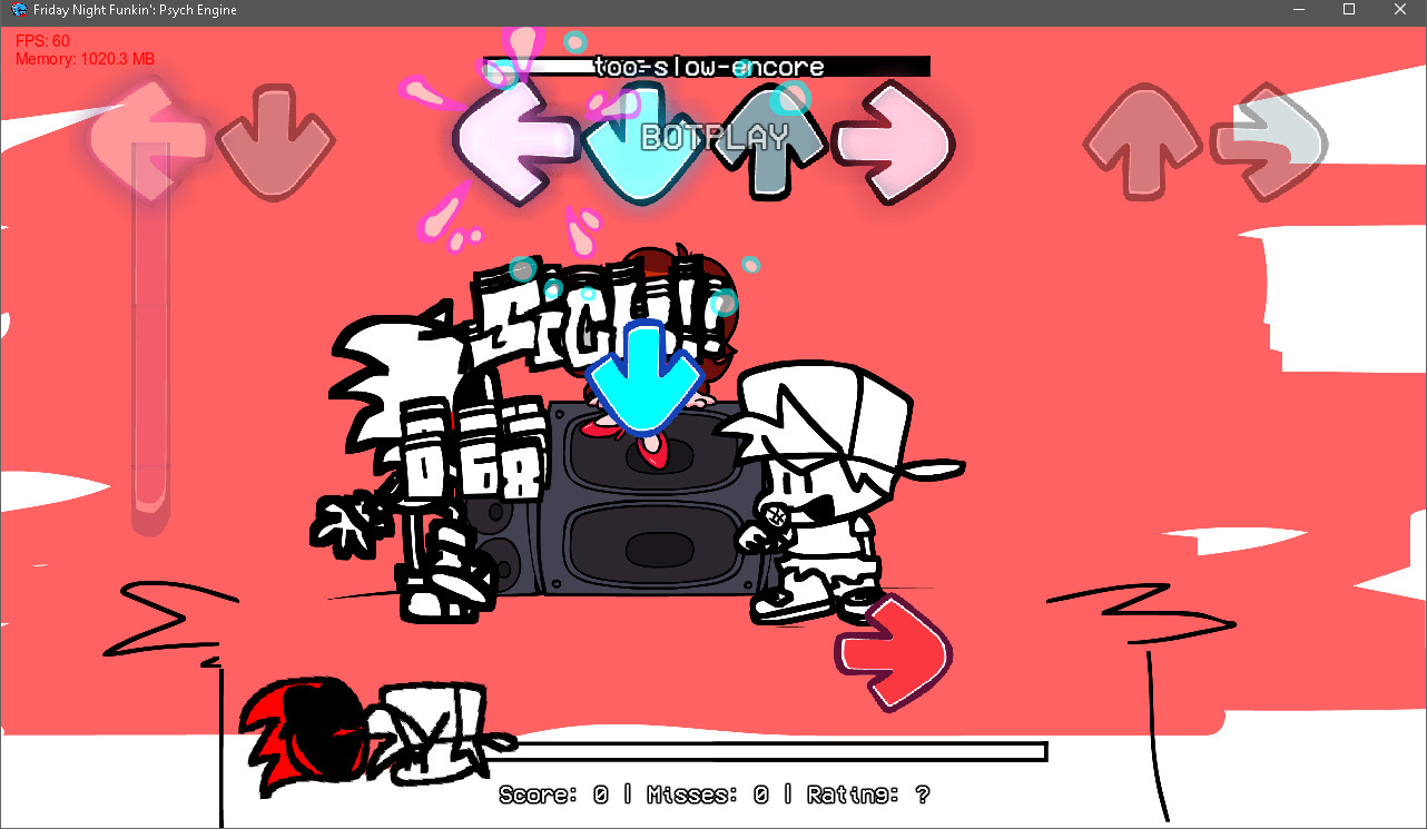 Too Slow Encore with some effort [Friday Night Funkin'] [Mods]