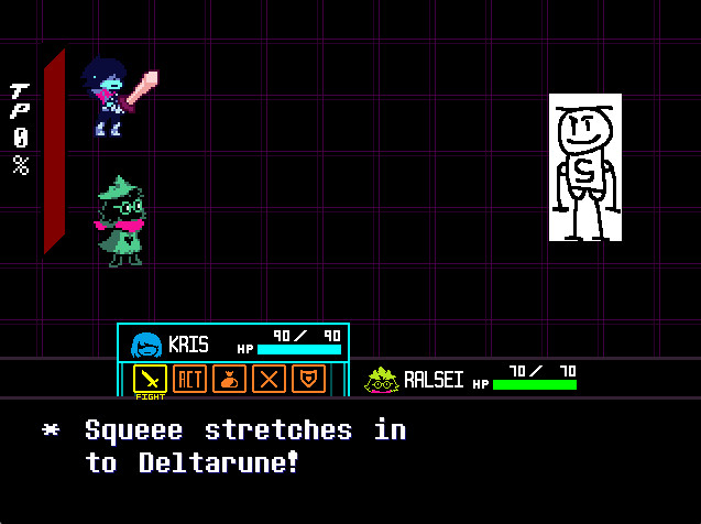 Squeee in Deltarune Mod for Create Your Frisk (Unitale) | CYFUnitale Mods