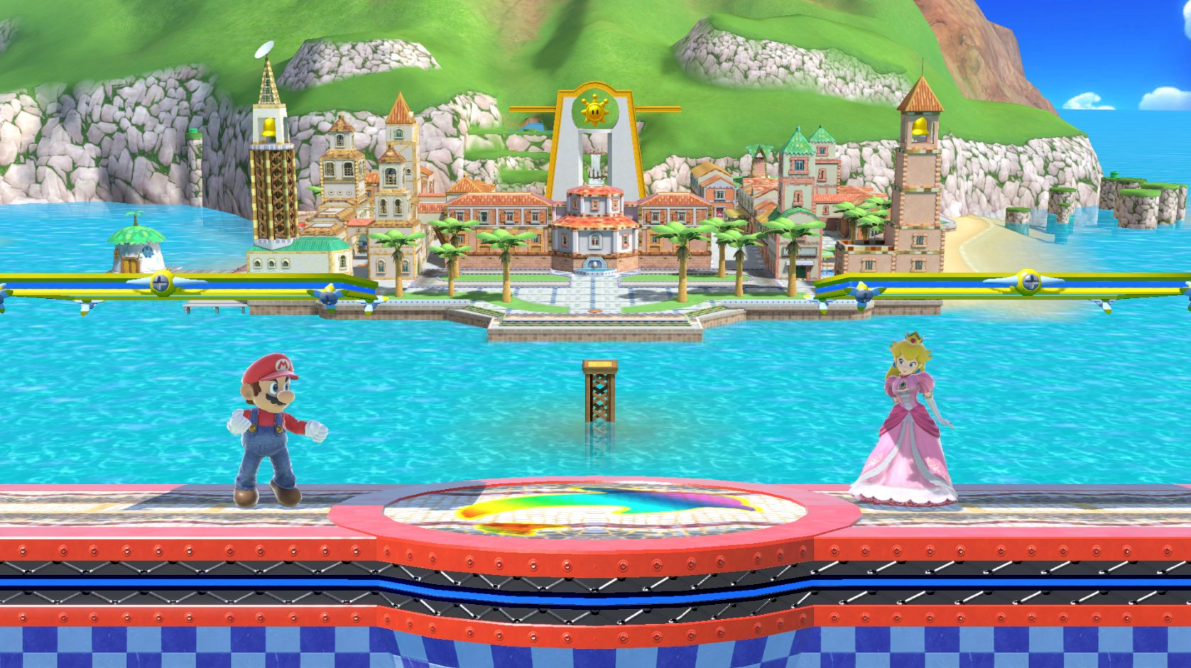 Small Battlefield: Delfino Plaza [Super Smash Bros. Ultimate] [Mods]