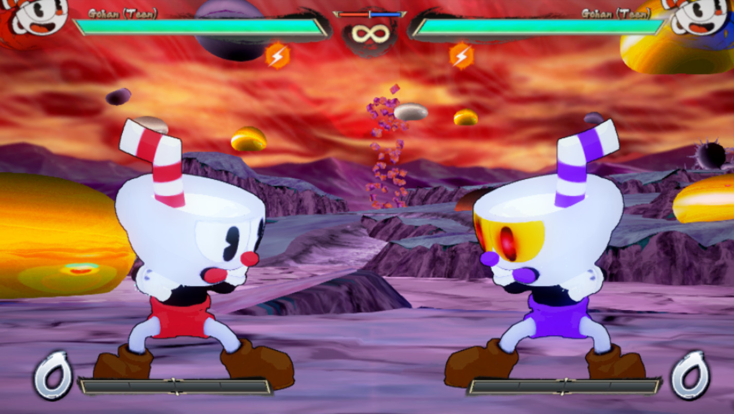 Cuphead over Gohan Mod for Dragon Ball FighterZ | DB:FZ Mods