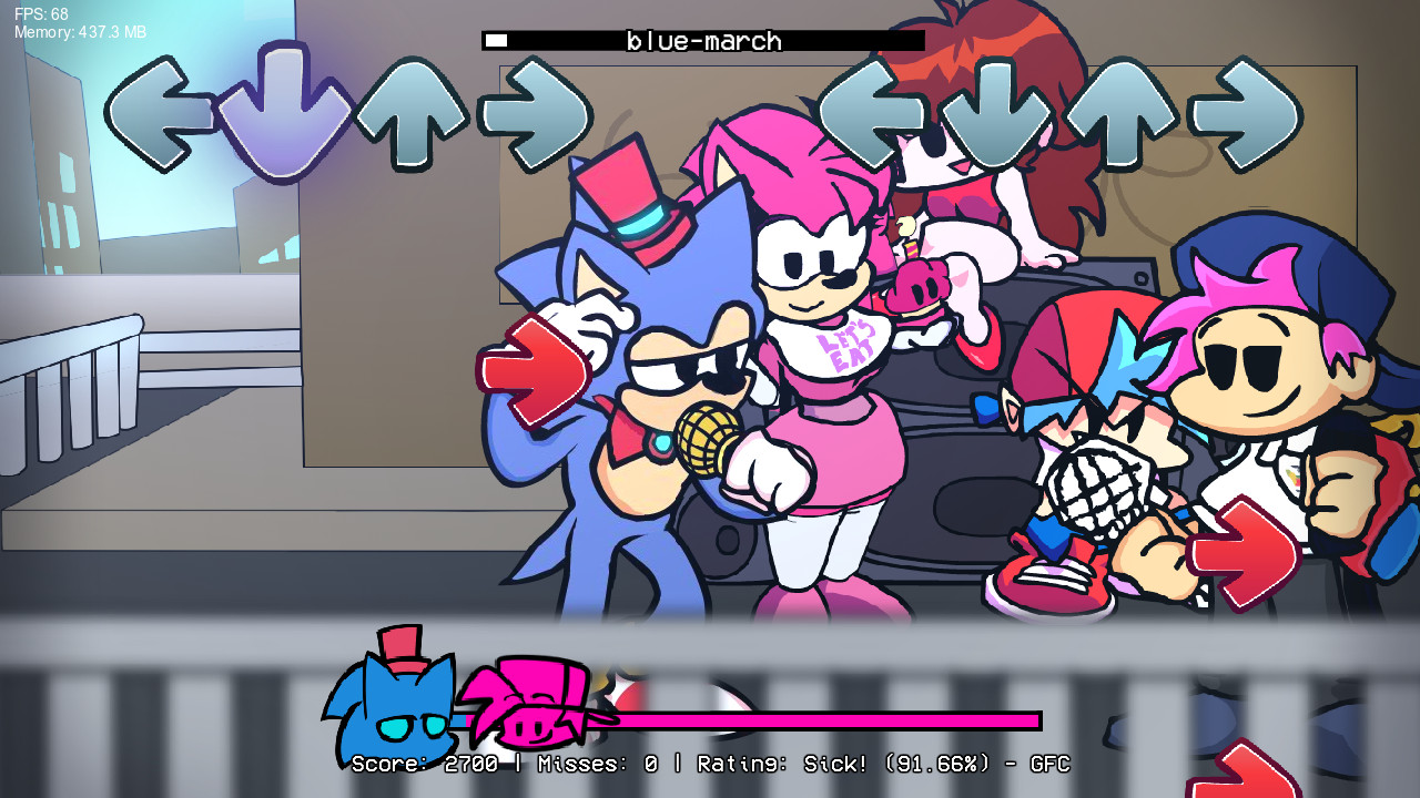 FNF CC/VS. Blue [update again] Mod for Friday Night Funkin' | FNF Mods