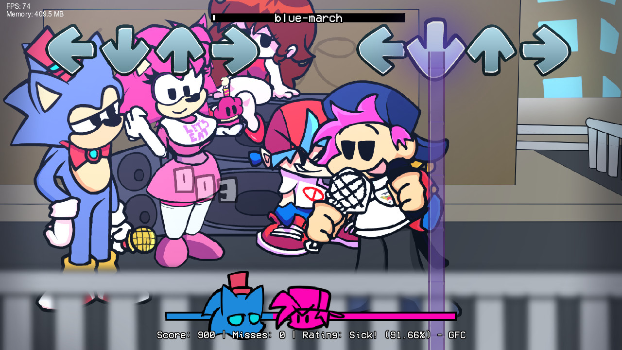 FNF CC/VS. Blue [update again] Mod for Friday Night Funkin' | FNF Mods