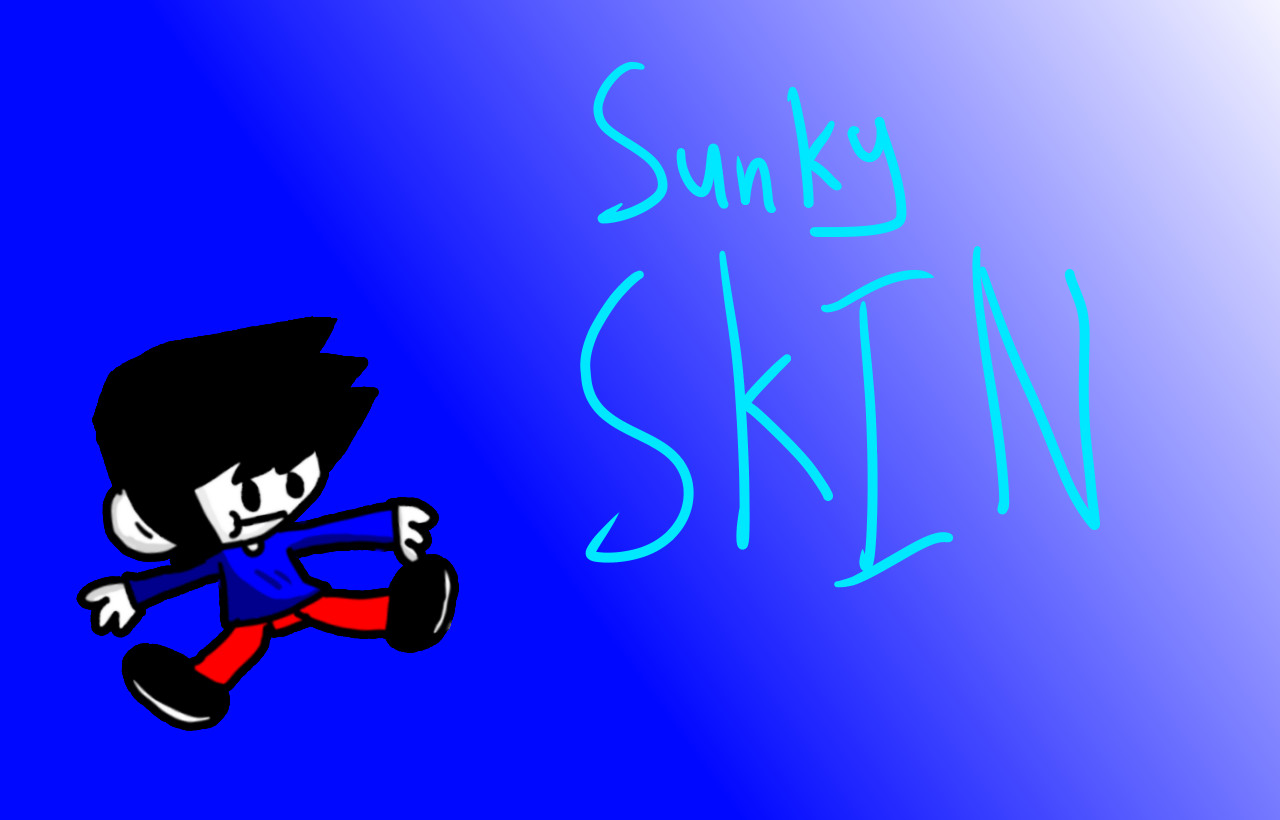 FNF Michael's world of animation sunky skin [Friday Night Funkin'] [Mods]