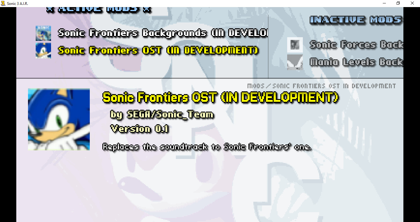 Sonic Frontiers OST [Sonic 3 A.I.R.] [Mods]