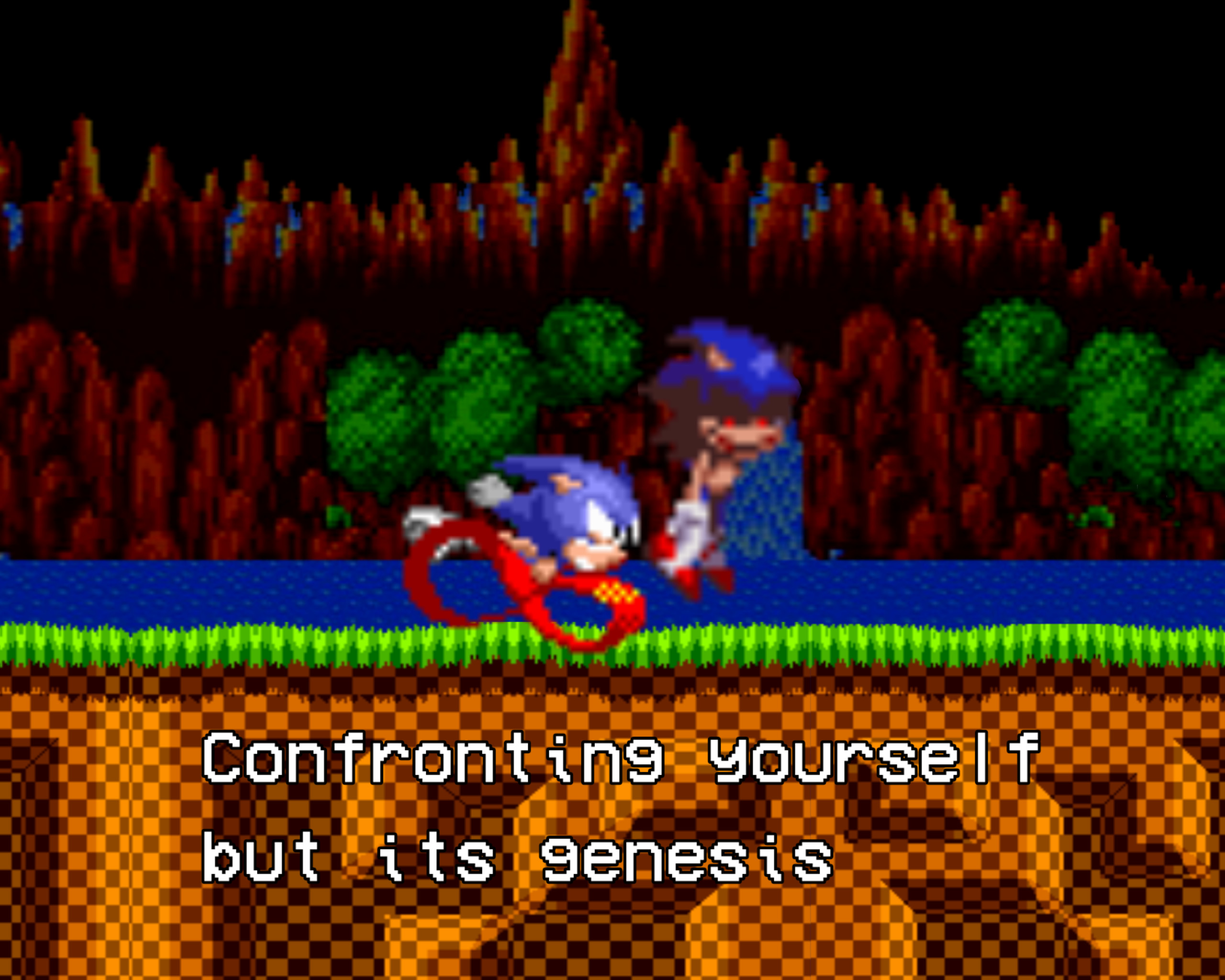 Confronting-Yourself Sega Genesis V2 Mod for Friday Night Funkin' | FNF ...