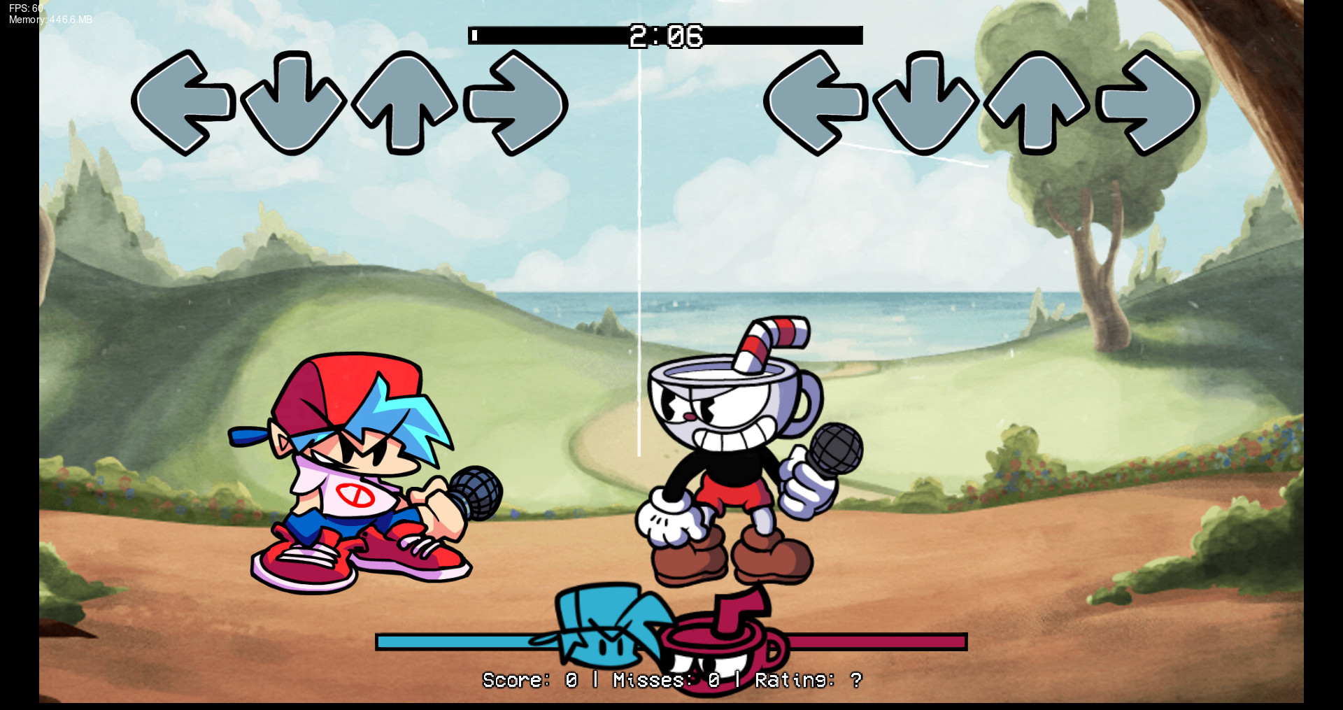 Cuphead week but you are cuphead Mod for Friday Night Funkin' | FNF Mods