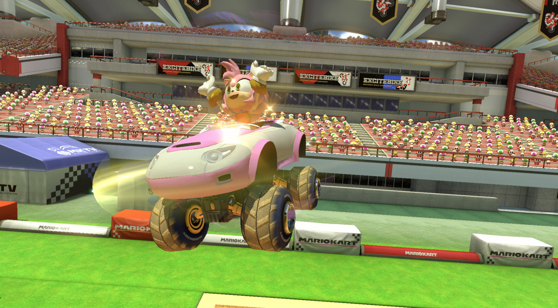 Amy Rose over Daisy Mod: Deluxe Edition Mod for Mario Kart 8 Deluxe ...