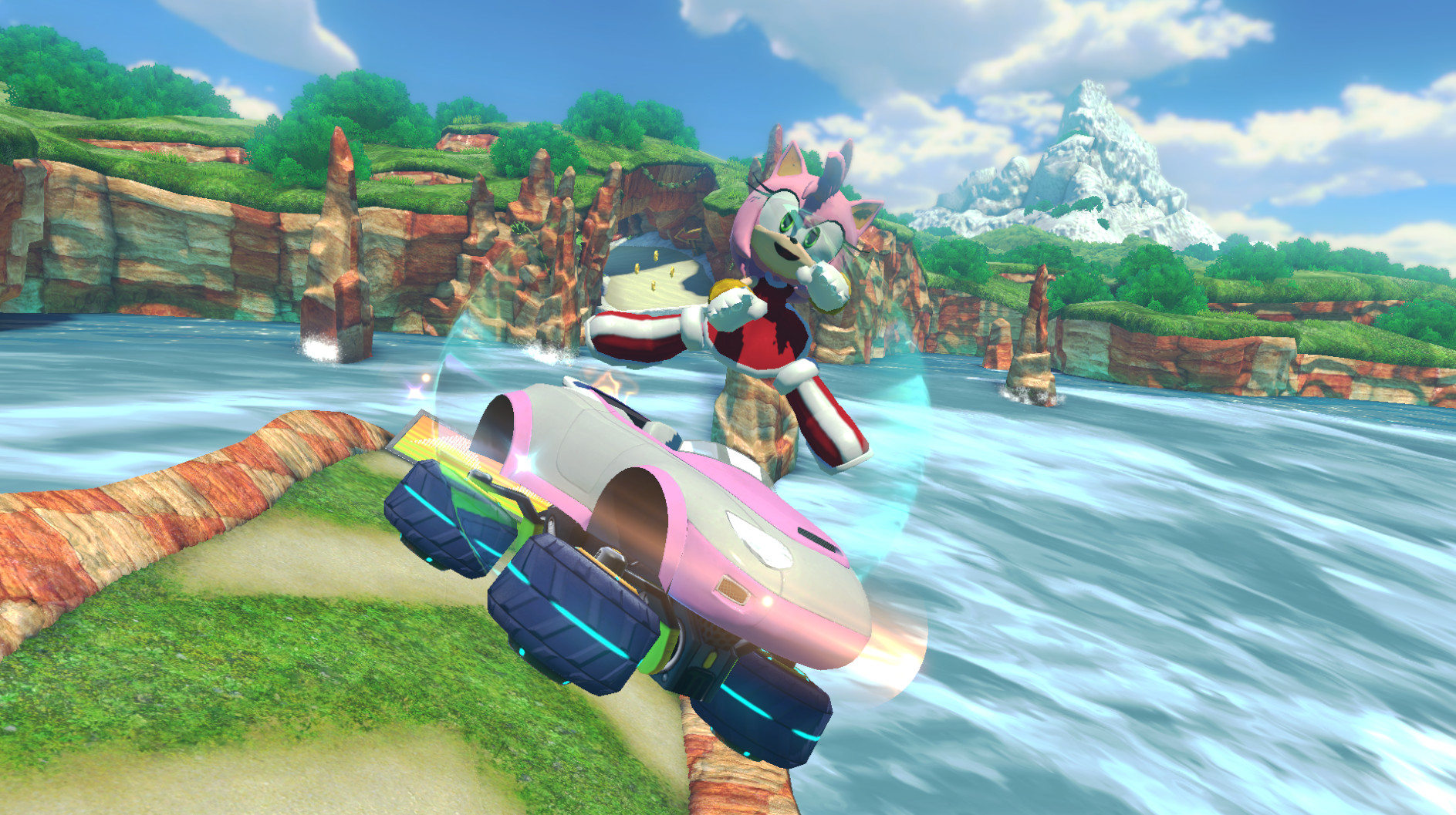 Amy Rose over Daisy Mod: Deluxe Edition Mod for Mario Kart 8 Deluxe ...