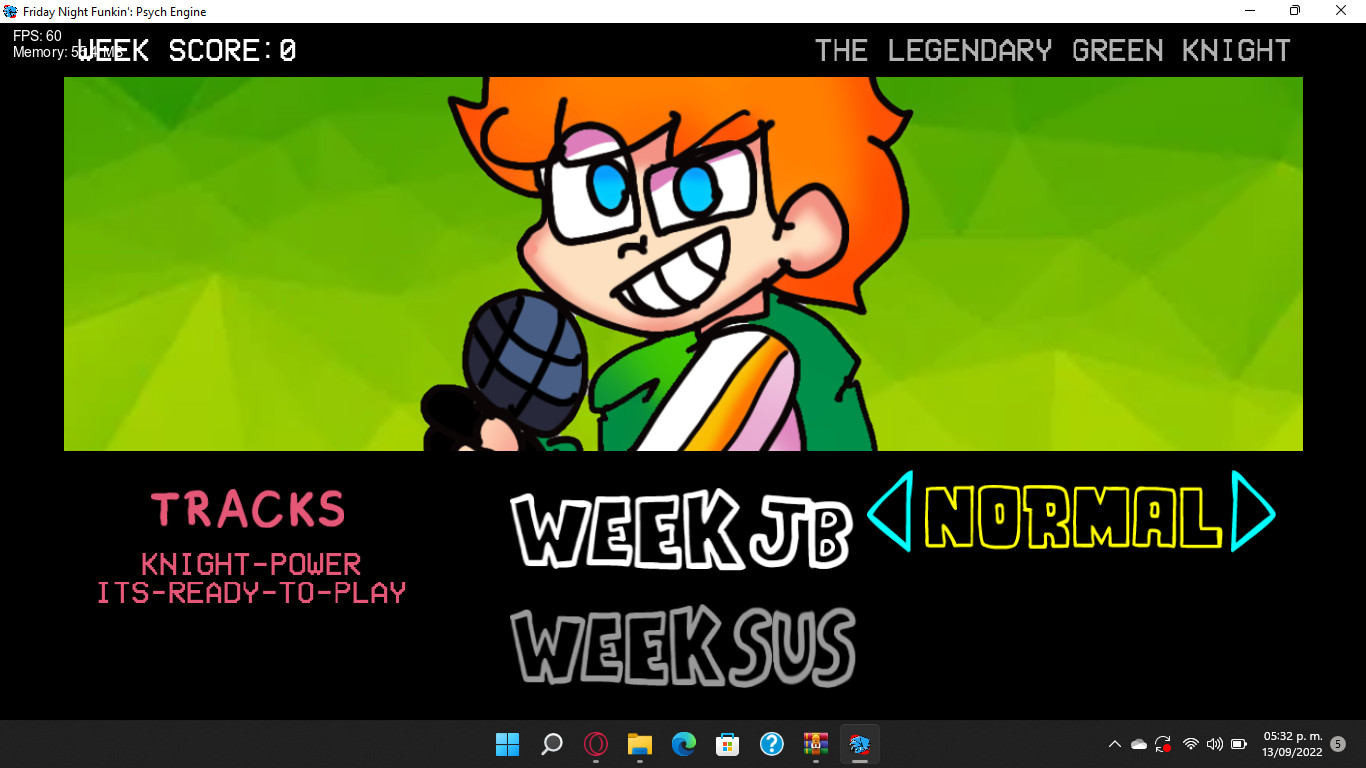 FNF Vs The Legendary Green Knight (alpha) [Friday Night Funkin'] [Mods]