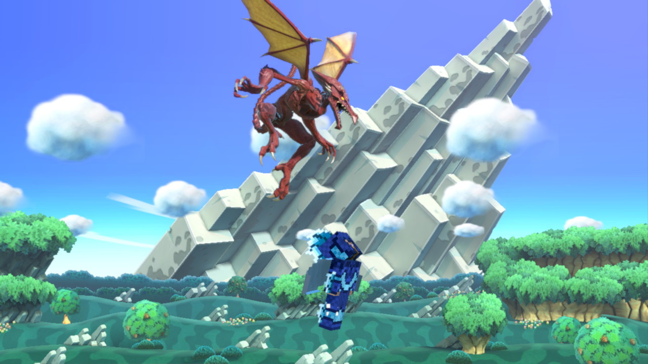 Tide Guardian Steve & Alex [Super Smash Bros. Ultimate] [Mods]