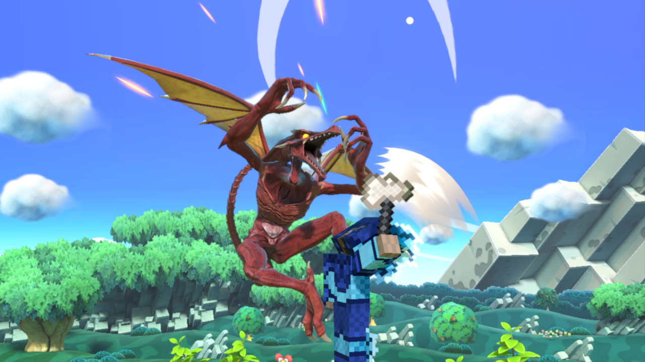 Tide Guardian Steve & Alex [Super Smash Bros. Ultimate] [Mods]