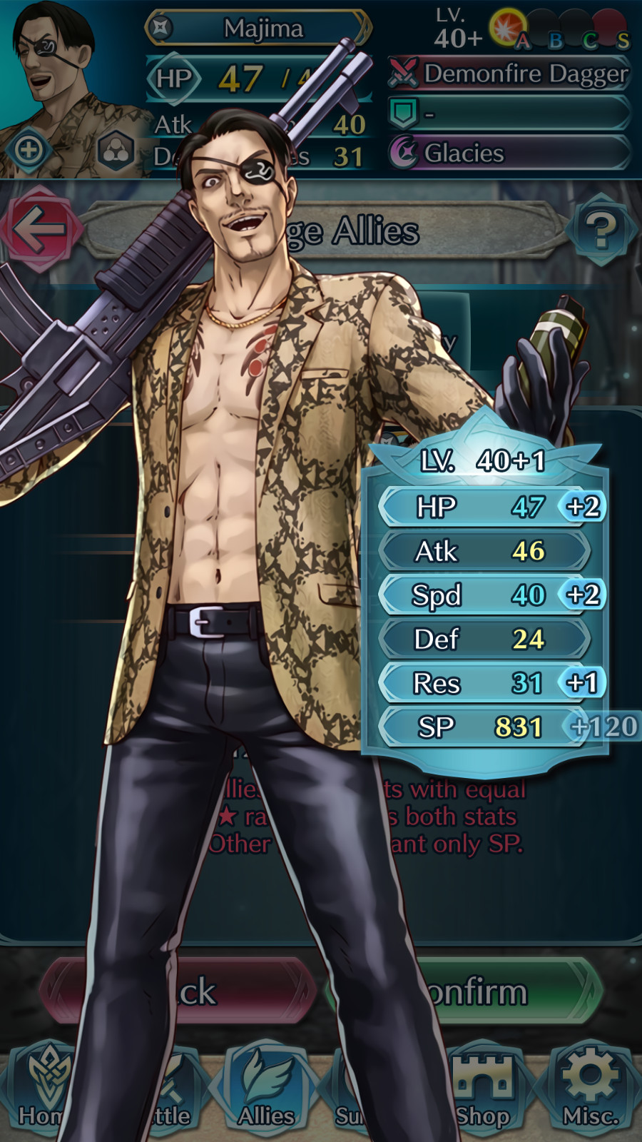 Goro Majima over Gangrel [Fire Emblem Heroes] [Mods]