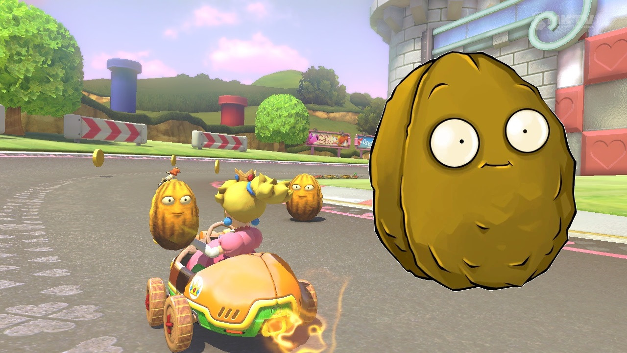 Wall-nut over banana Mod for Mario Kart 8 | MK8 Mods