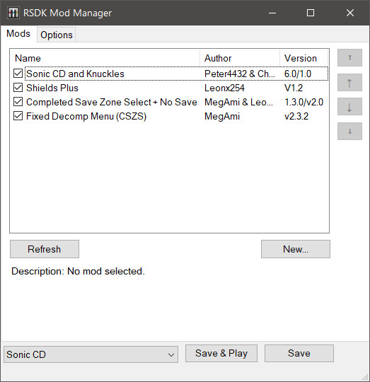 Sonic CD and Knuckles [Sonic CD (2011)] [Mods]