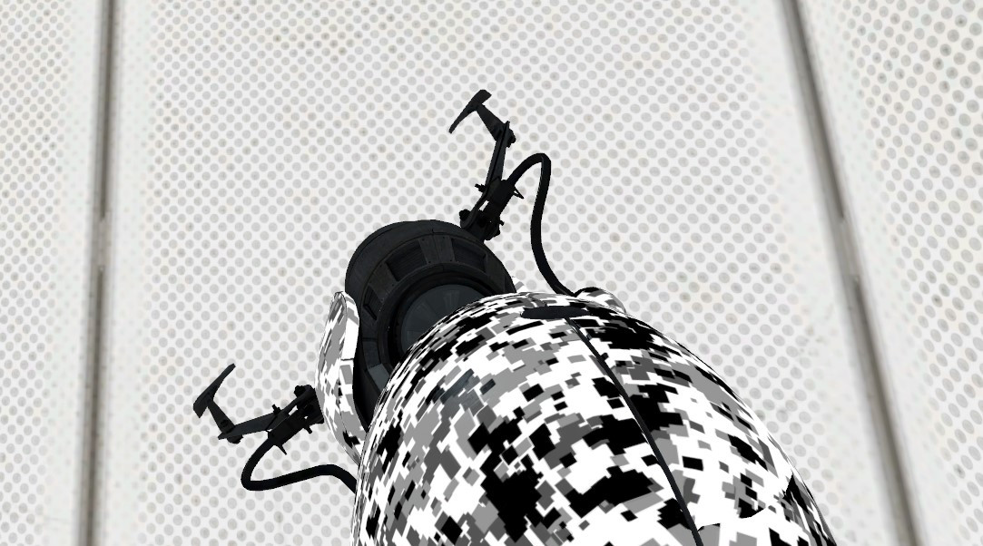 White Pixel Camo Portal Gun Skin (UPDATED) Mod for Portal 2 | P2 Mods